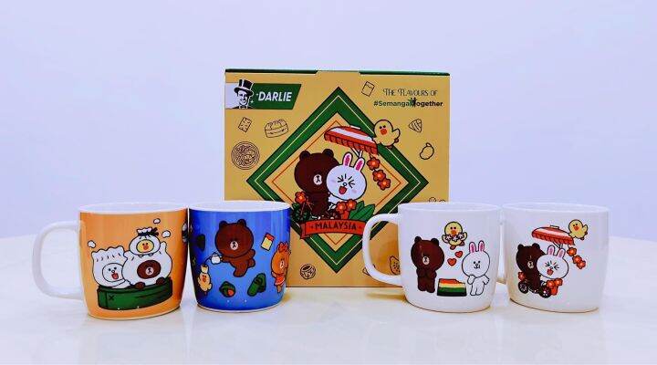 DARLIE x LINE FRIENDS Mugs (Twinpack Toothpaste + Limited Edition Mug ...