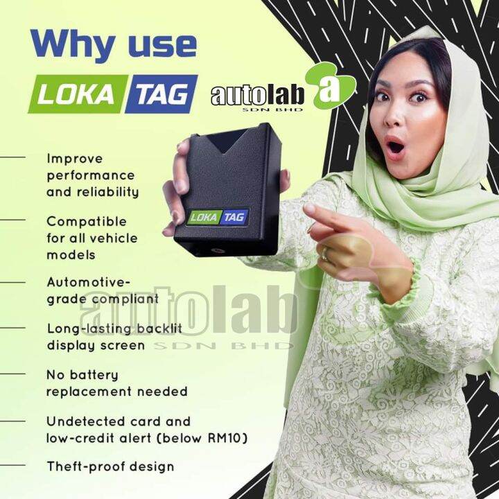 LOKATAG Toll Reader With Low Balance Credit Warning | Lazada
