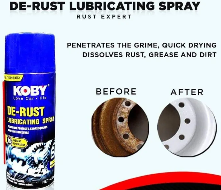 KOBY De- rust Lubricating Spray | Lazada PH