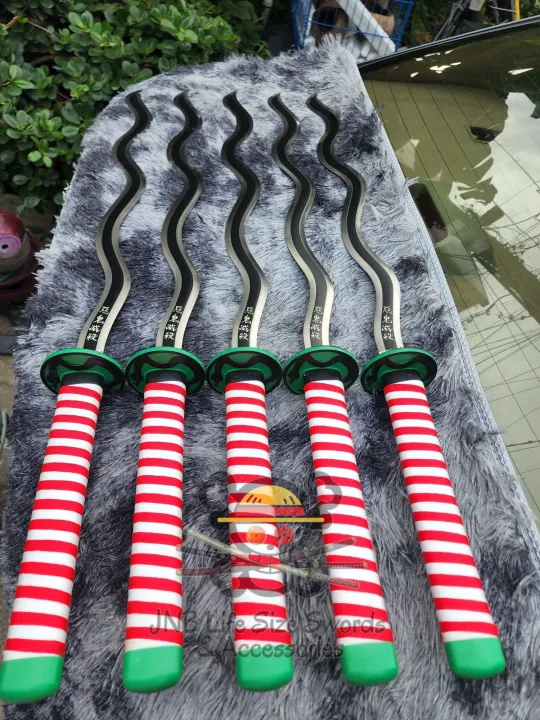 Anime Cosplay Iguro Obanai Nichirin Blade Life Size Scale Steel ...