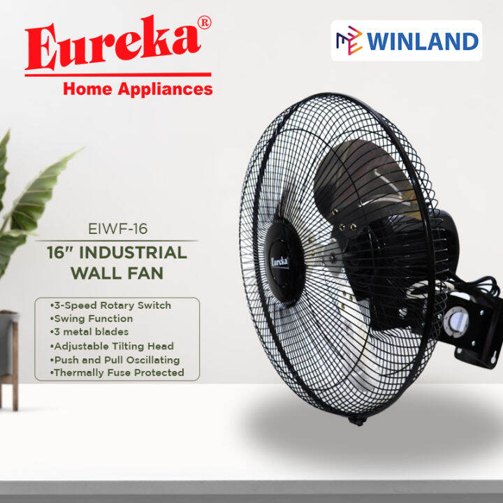 EUREKA by Winland 16inch Industrial Wall Fan | Electric Fan 60watts ...
