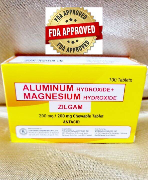 ANTACID CHEWABLE TABLET ZILGAM 100 TABLETS PER BOX | Lazada PH