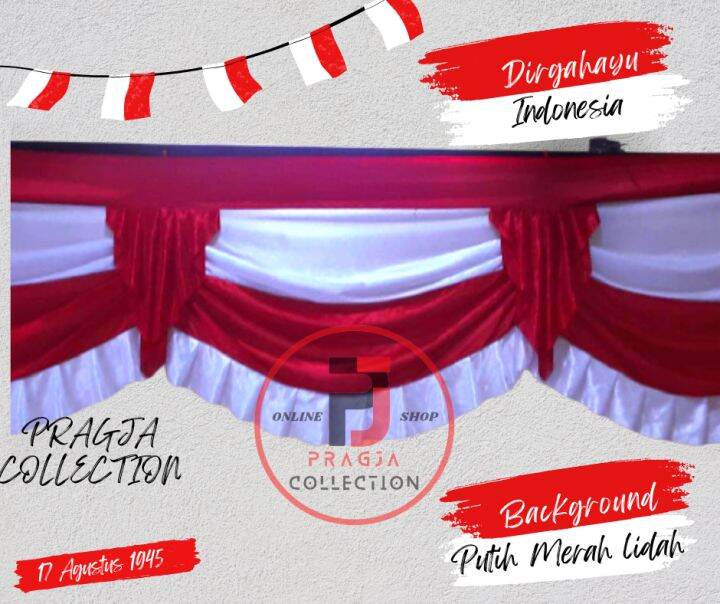 BACKGROUND PANGGUNG BENDERA MERAH PUTIH BENDERA PANJANG BENDERA MERAH ...