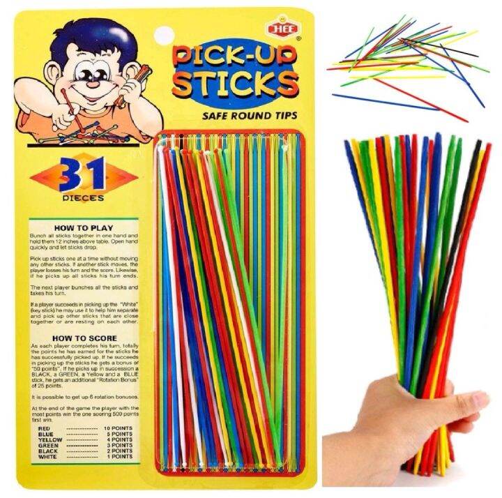 Pick Up Stick Game Traditional Game Classic Game儿童颜色条有趣益智游戏 | Lazada