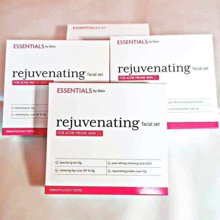 BELO ESSENTIAL REJUVENATING FACIAL SET ( SET OF 4 ) | Lazada PH