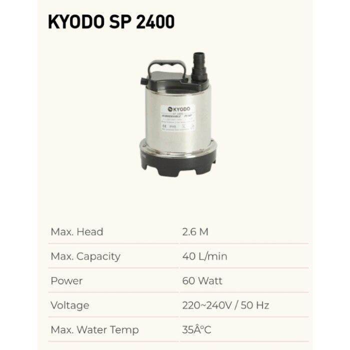Pompa Celup Air Kyodo SP 2400 / Kyodo SP 2400 Pompa Air Celup 60W ...