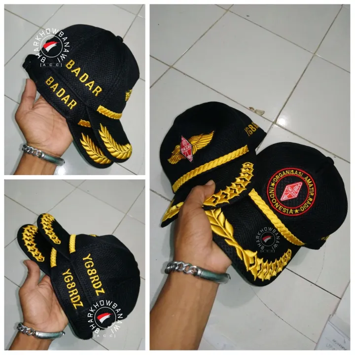 TOPI ORARI PADI KAPAS TIMBUL FREE BORDIR NAMA DAN CALLSIGN | Lazada ...