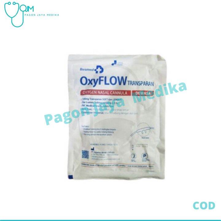 COD - Onemed Oxyflow Nasal Canul / Selang Oksigen DEWASA Transparan ...