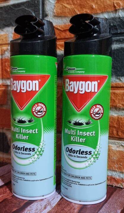 Baygon Multi Insect Killer Odorless Kills in Seconds 500ml | Lazada PH