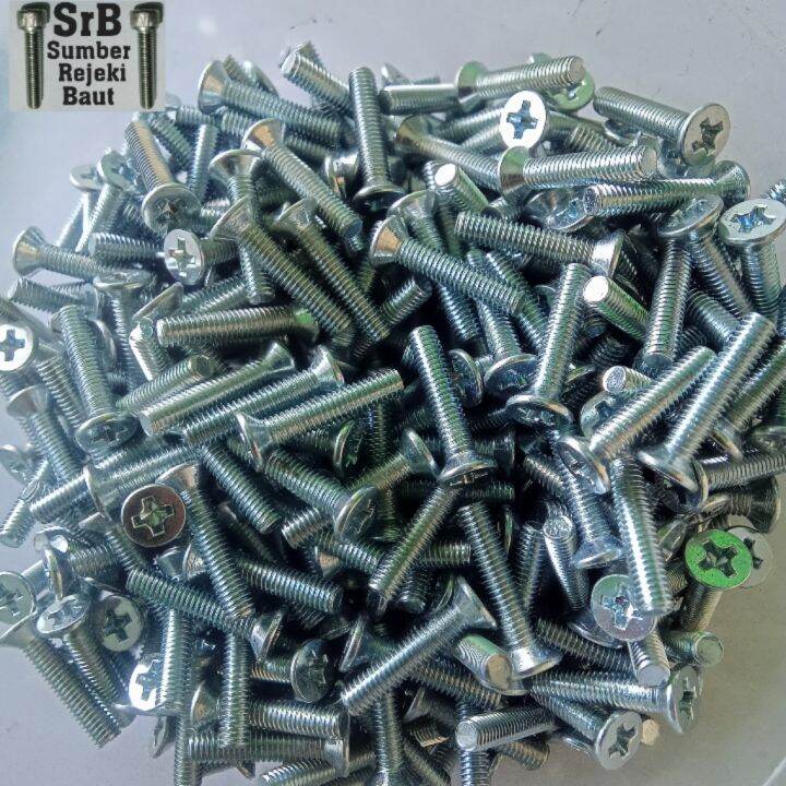 Baut Jf m3 x 15 Galvanis 50 pcs | Lazada Indonesia