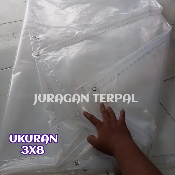 terpal plastik bening transparan ukuran 3x8 | Lazada Indonesia