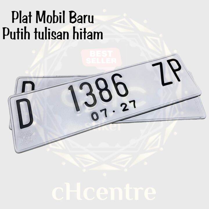 Proses cepat Bikin Plat Nomor Mobil Putih Tulisan Hitam Cap Lengkap ...
