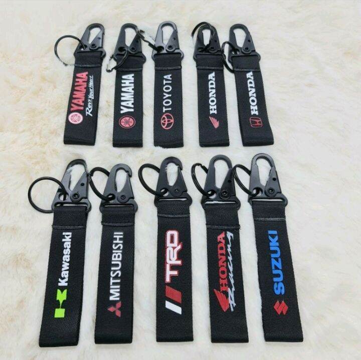 key holder, key chain with different logos yamaha toyota honda kawasaki ...