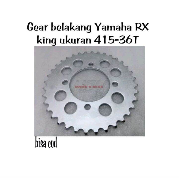 gear gir ger belakang Yamaha RX king ukuran 415-29T 30T 31T 36T ...