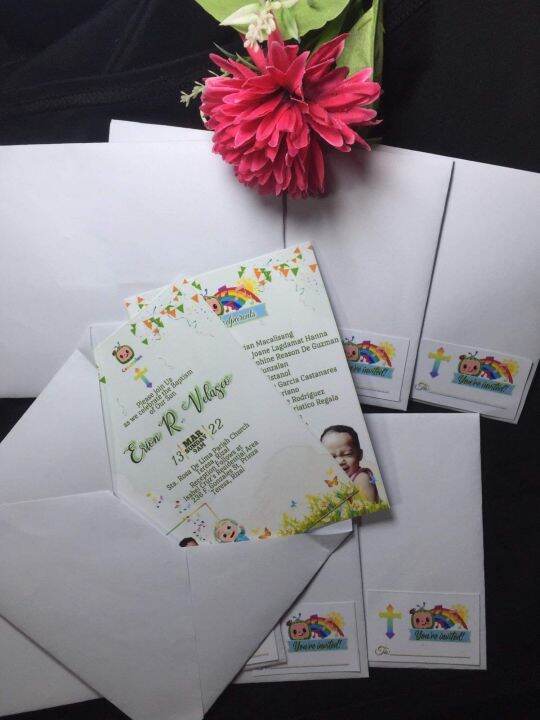 3r Size invitation /Christening /Birthday /FREELAYOUT (2PAGES) | Lazada PH