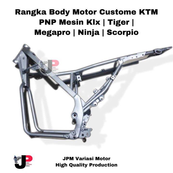 Frame Rangka Custom Motor PNP Mesin KLX Ninja Tiger Megapro Scorpio | Lazada Indonesia