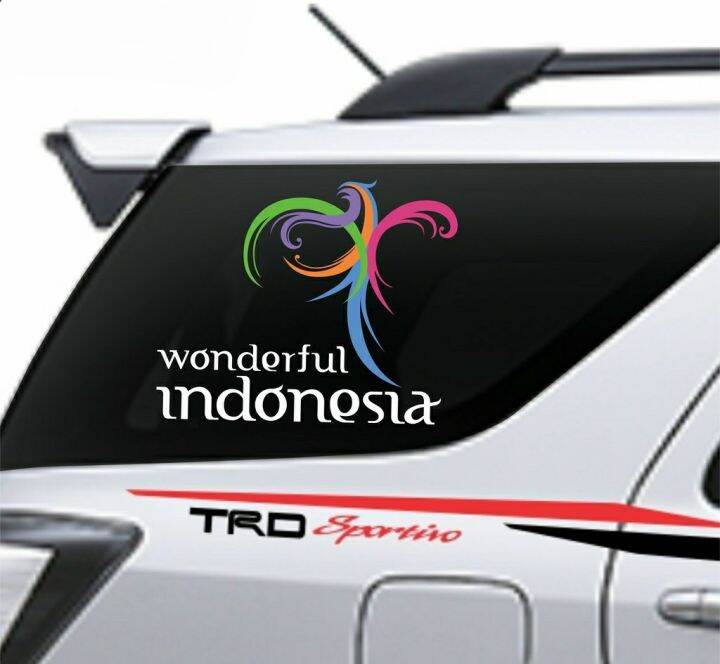 0CUTTING STICKER MOBIL WONDERFUL INDONESIA / PESONA INDONESIA STIKER ...