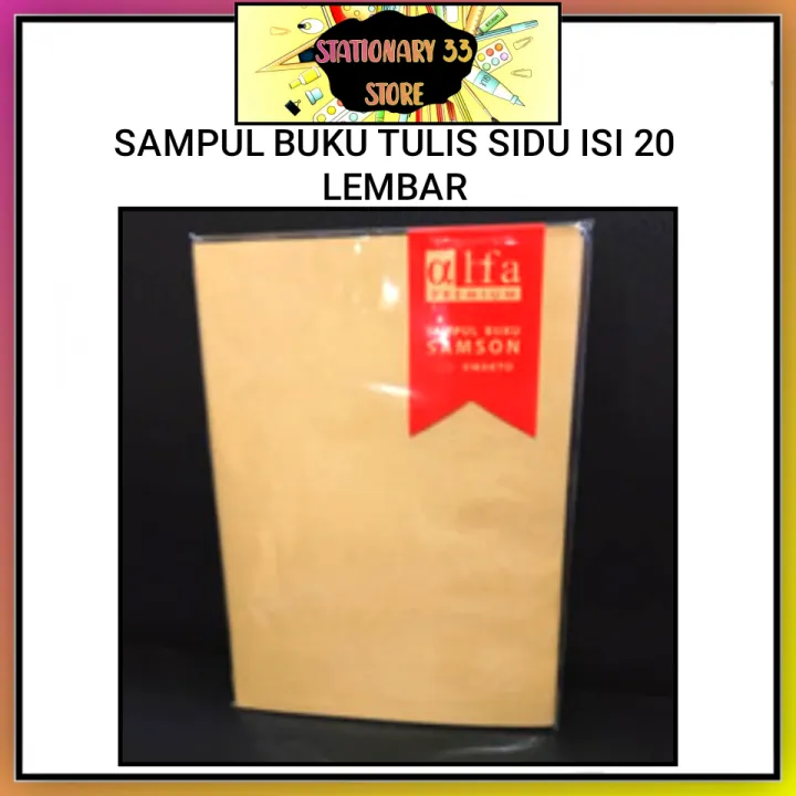 Sampul Coklat Polos Ukuran Buku Tulis Sidu Sampul Buku Kwarto 1 Pak