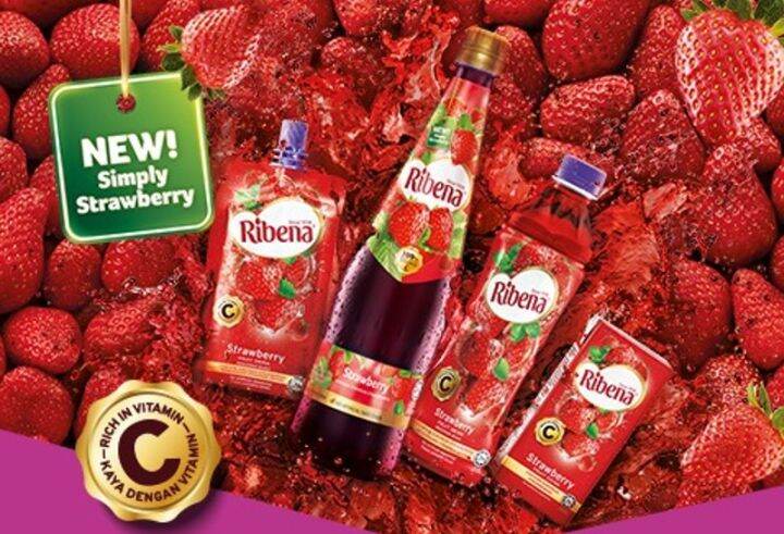 Ribena Blackcurrent / Strawberry (330ml) / Ribena Jelly Drink (160gm ...