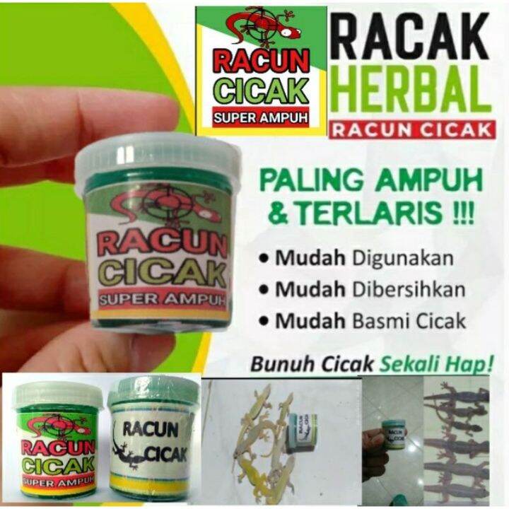 RACUN CICAK DAN TOKEK HERBAL 20 GRAM DI JAMIN SUPER AMPUH | Lazada ...
