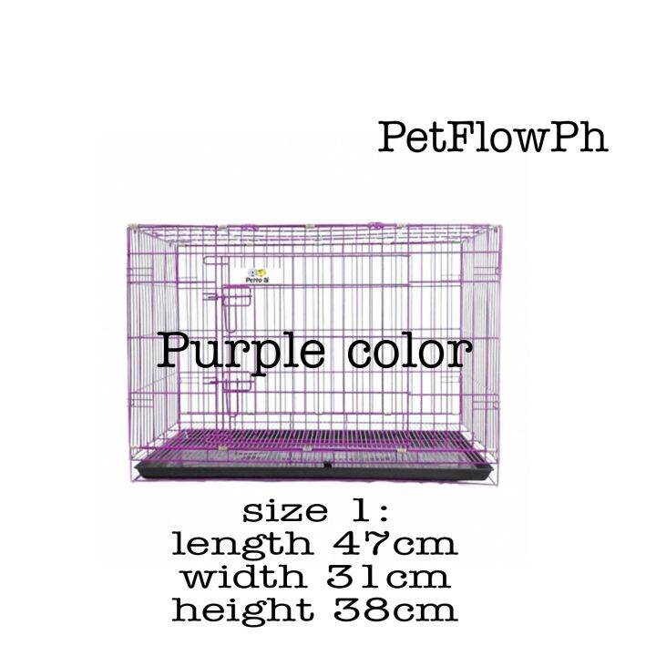 Petto Ai collapsible Pet cage - Purple Color | Lazada PH