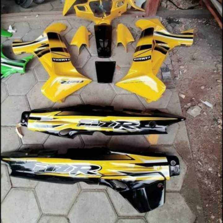 cover body bodi full set halus motor Yamaha fizR F1Zr warna kuning ...