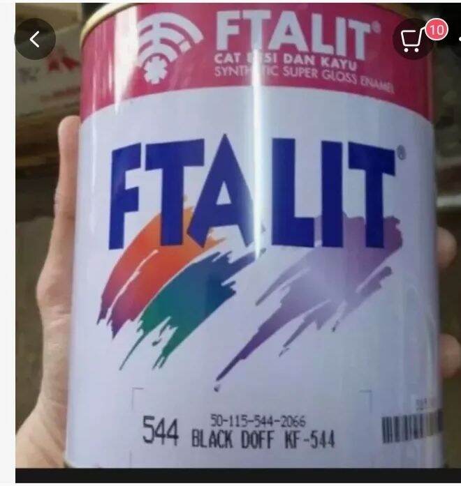 FTALIT HITAM DOFF 1 KG CAT KAYU DAN BESI Cat Minyak Black Dop Hitam ...