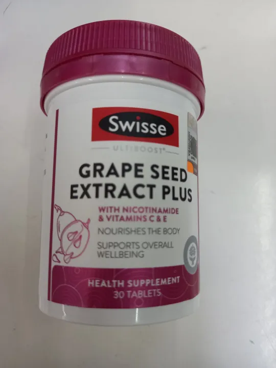 SWISSE BEAUTY GRAPE SEED PLUS 30 TABLETS EXPIRY 03/24 | Lazada