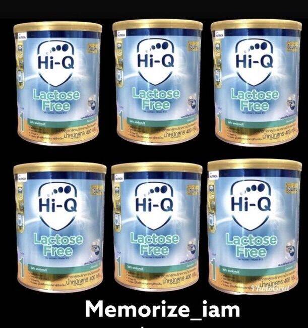 ยกลัง 6 ป๋อง Hi-Q Lactose Free ไฮคิว แลคโตสฟรี 400 กรัม | Lazada.co.th