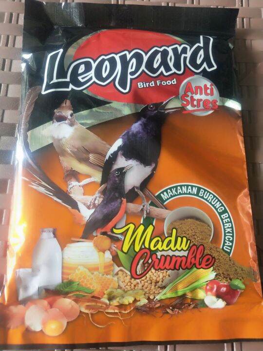 pakan burung leopard madu crumbe | Lazada Indonesia