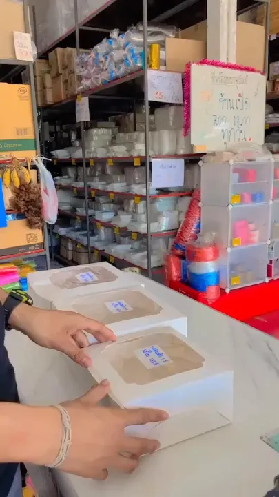 กล่องเค้ก สีขาว แบบสอด 1 - 3 ปอนด์ แพคละ 10 ใบ ยี่ห้อ good box pack | Lazada.co.th