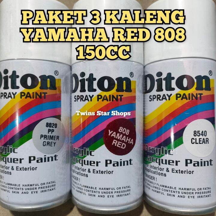 Pilok Pilox Cat Diton Paket 3 Kaleng 150cc Paketan Lengkap Merah Candy ...