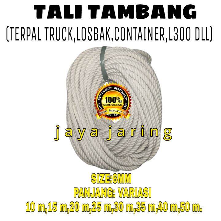 TALI TAMBANG NYLON 6MM,TALI TAMBANG TERPAL TRUCK,LOSBAK,PICK UP ...