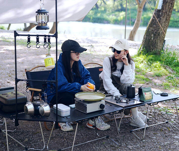 IGT Camping lightweight tactical table outdoor blackened aluminum alloy ...