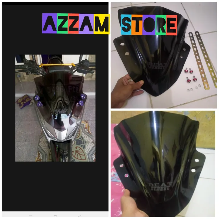 VISOR BEAT STREET NEW VISOR BEAT NEW LOGO PLUS BAUT | Lazada Indonesia