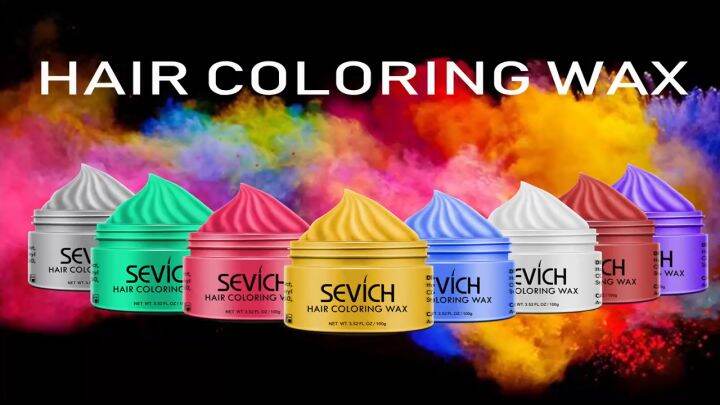 Sevich Professional Temporary Hair Color Wax Instant 8 Color Washable ...