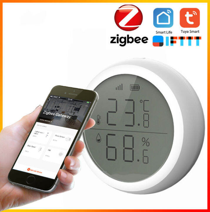 Graffiti ZigBee Smart Wireless Temperature and Humidity Sensor Mobile ...
