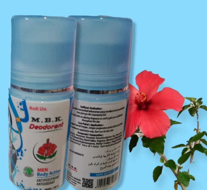 MBK DEODORANT ROLL ON Men Body Action 40ML BIRU blue | Lazada Indonesia