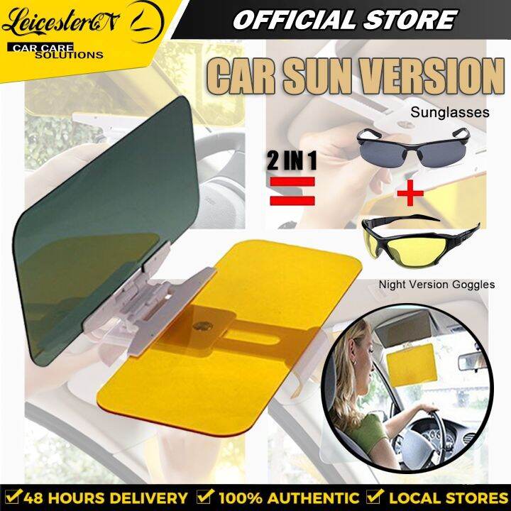 LST Car Sun Visor 2 IN 1 Cardboard Universal Driving Glare Polarized ...