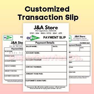 Customized Transaction slip 80 sheets | Lazada PH