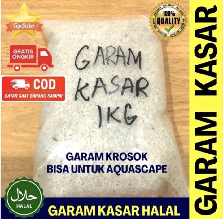 1 Kilo Garam Kasar Kristal Krosok Non Yodium Untuk Therapi Kesehatan ...
