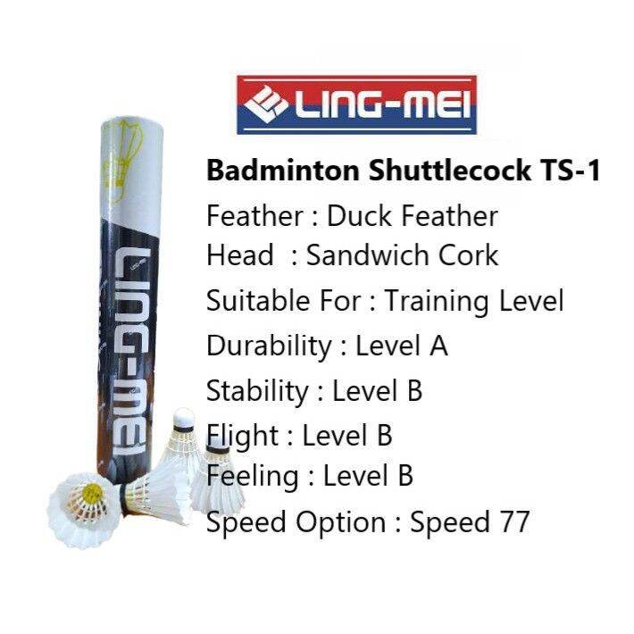 Ling Mei Badminton Shuttlecock TS - 1 | Lazada