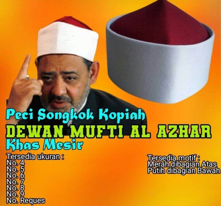 Peci Kopiah Dewan Mufti Al Azhar khas Mesir | Lazada Indonesia