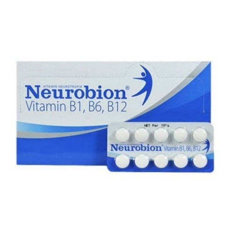 nerobion putih isi 10 tablet strip vitamin b1 b6 b12 | Lazada Indonesia