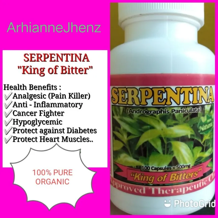SERPENTINA HERBAL CAPSULE 100'S X 500MG | Lazada PH