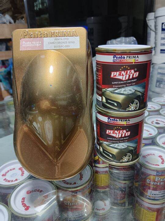 CAT DUCO PENTA OTO PU CANDY BRONZE GOLD ISI 100 ML DAN 200 ML | Lazada ...