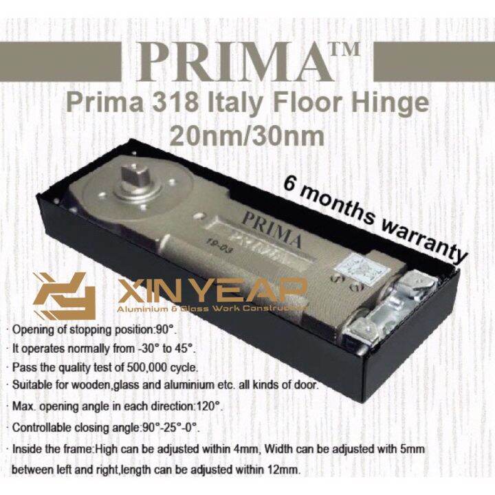 Prima Floor Hinge (20NM) W/O Acc | Lazada