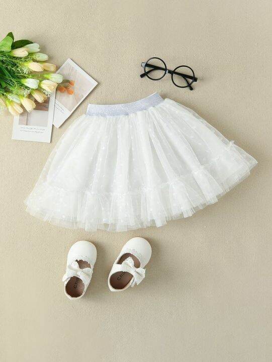 Rok Anak Perempuan Warna Putih Dot Premium | Lazada Indonesia