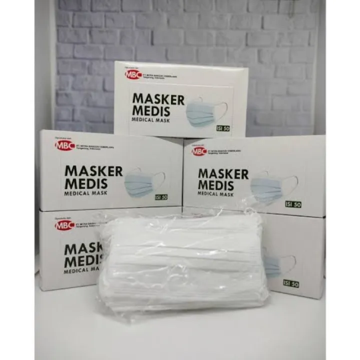 Masker Medis Earloop isi 50pcs KEMENKES | Lazada Indonesia