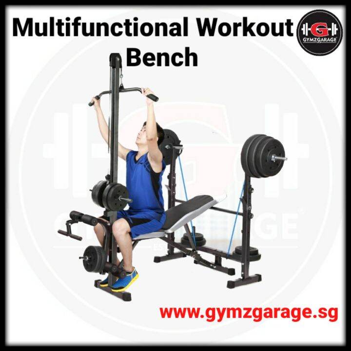 Multifunctional Bench Rack ( Home Gym Fitness Workout Equipment Cardio ...